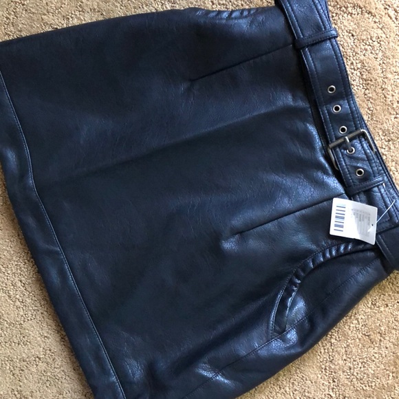 Urban Outfitters | Skirts | Urban Outfitters Belted Vegan Leather Mini Skirt | Poshmark